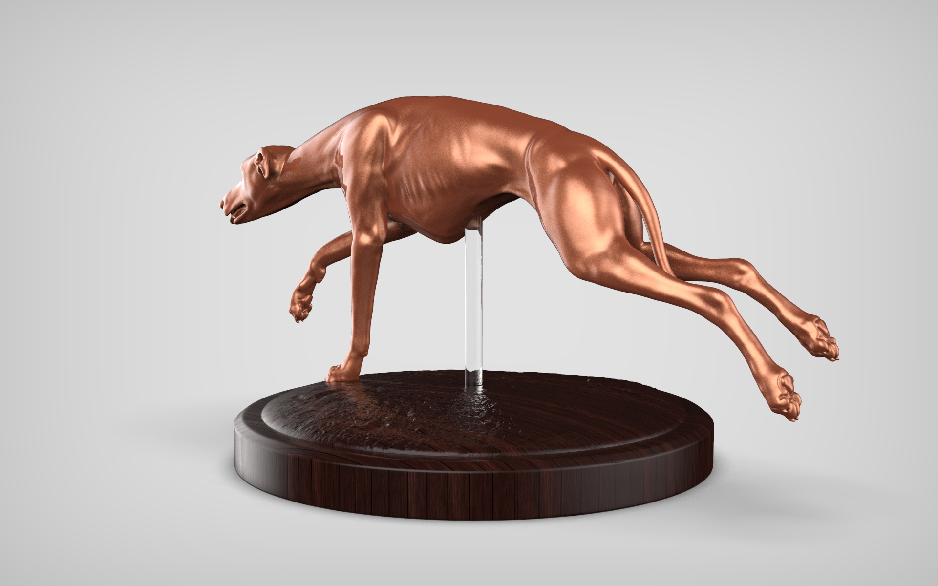 STL file Greyhound Pose 05・Design to download and 3D print・Cults