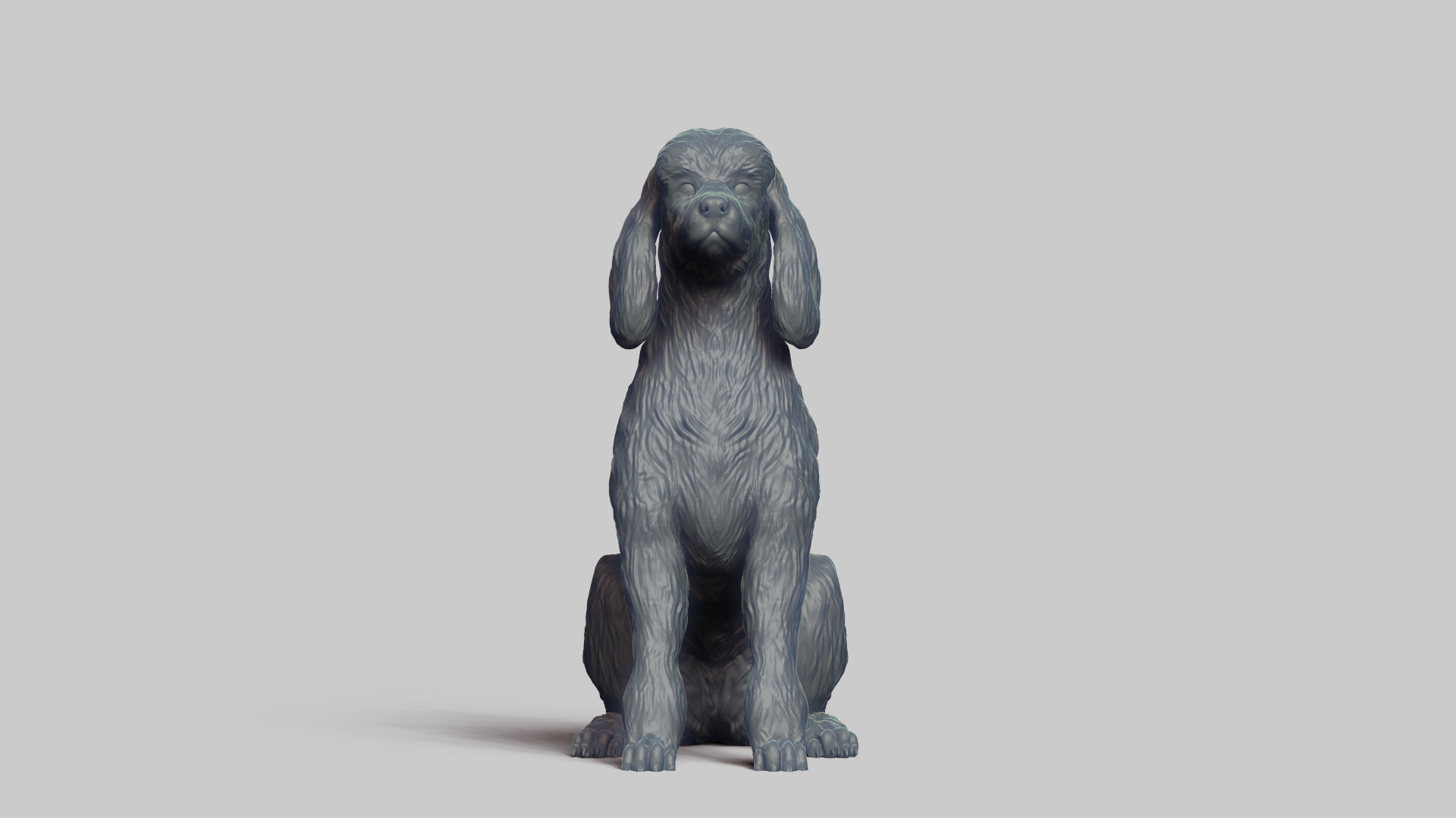 STL file Large Poodle V2 🐩・3D print design to download・Cults