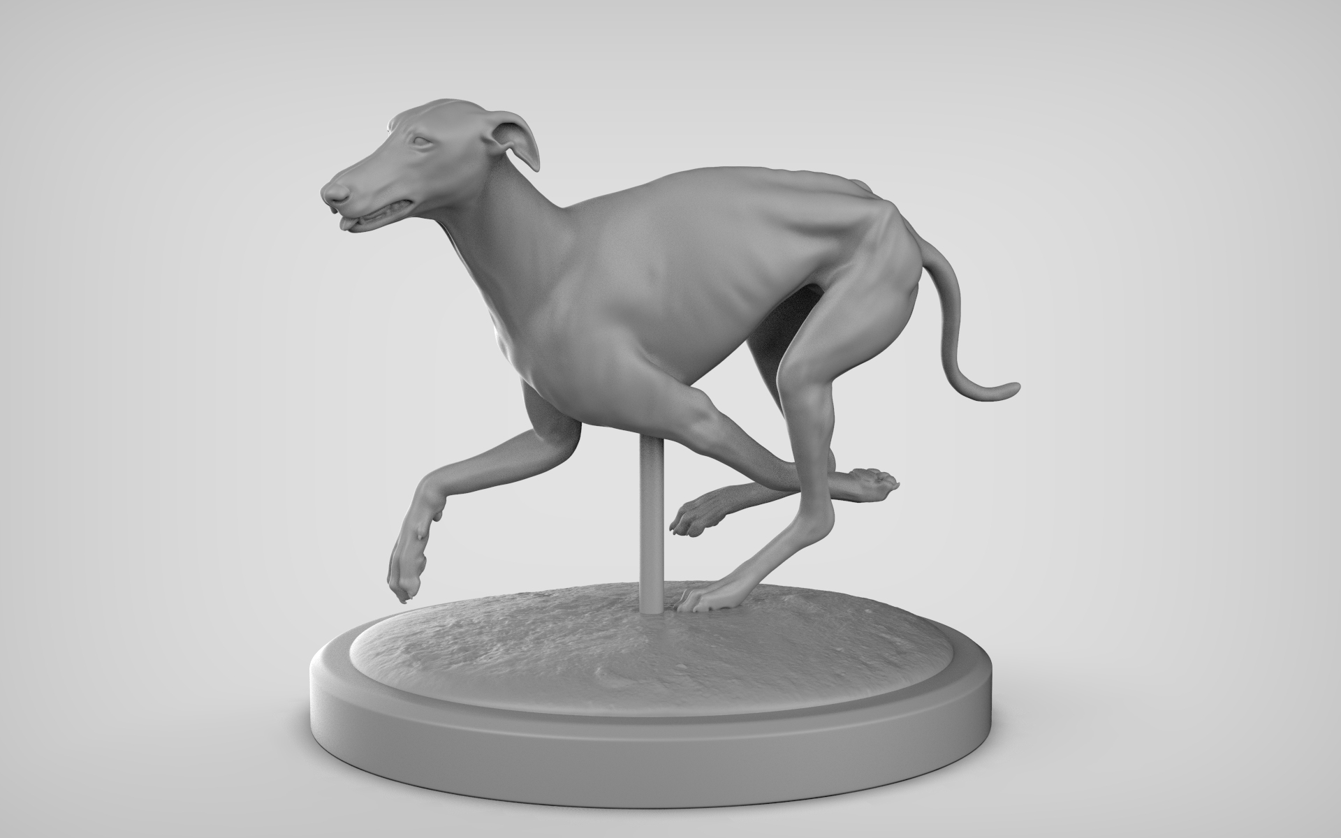 STL file Greyhound Pose 06・3D print design to download・Cults