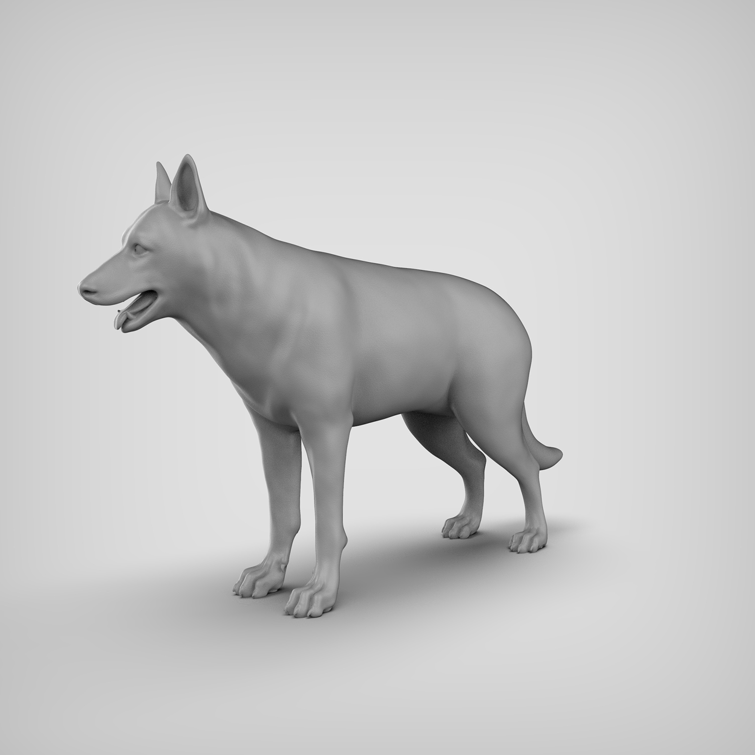 STL file German Shepherd Pose 01・Design to download and 3D print・Cults