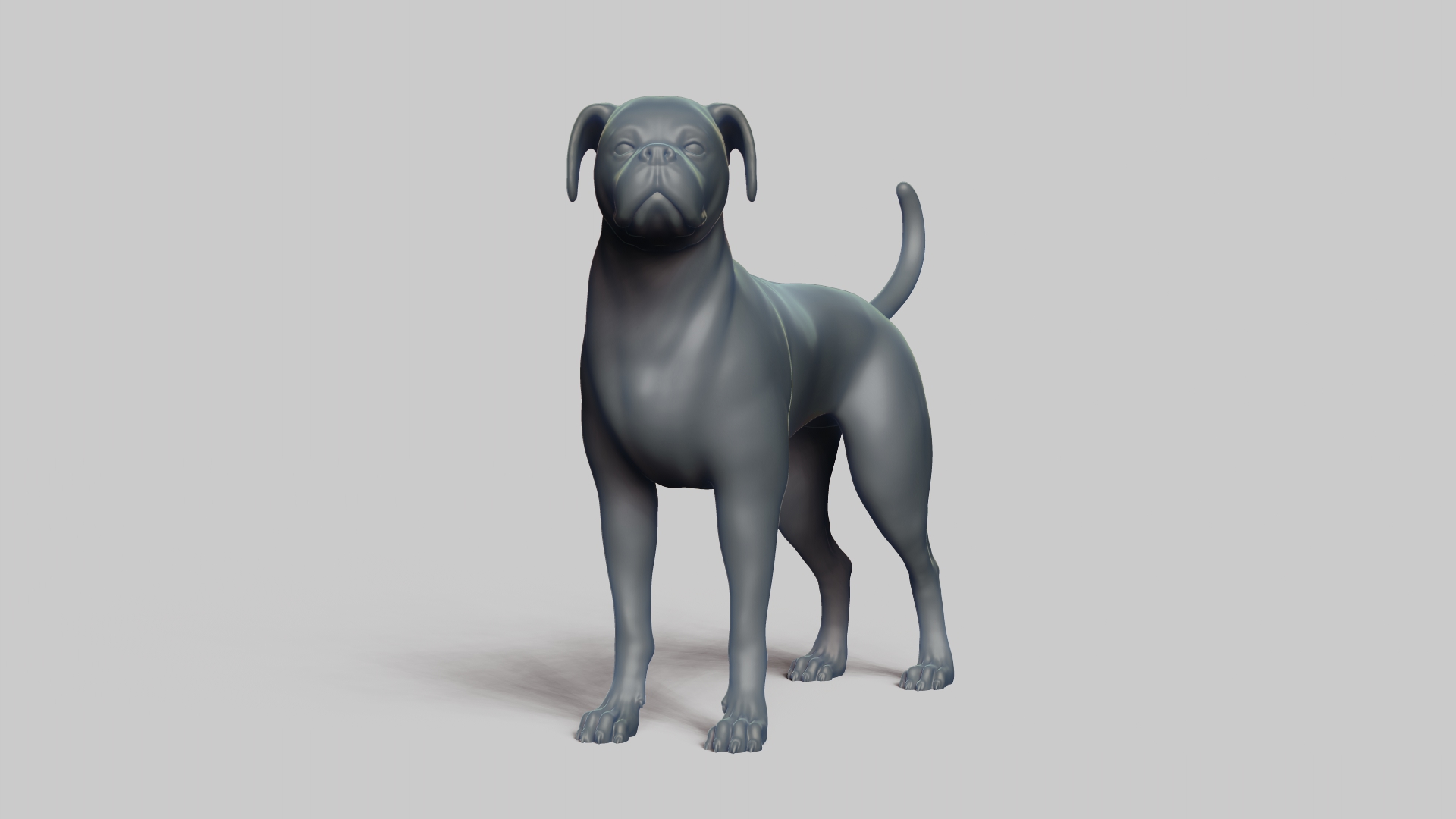 STL file Boxer Dog V1・3D printing model to download・Cults