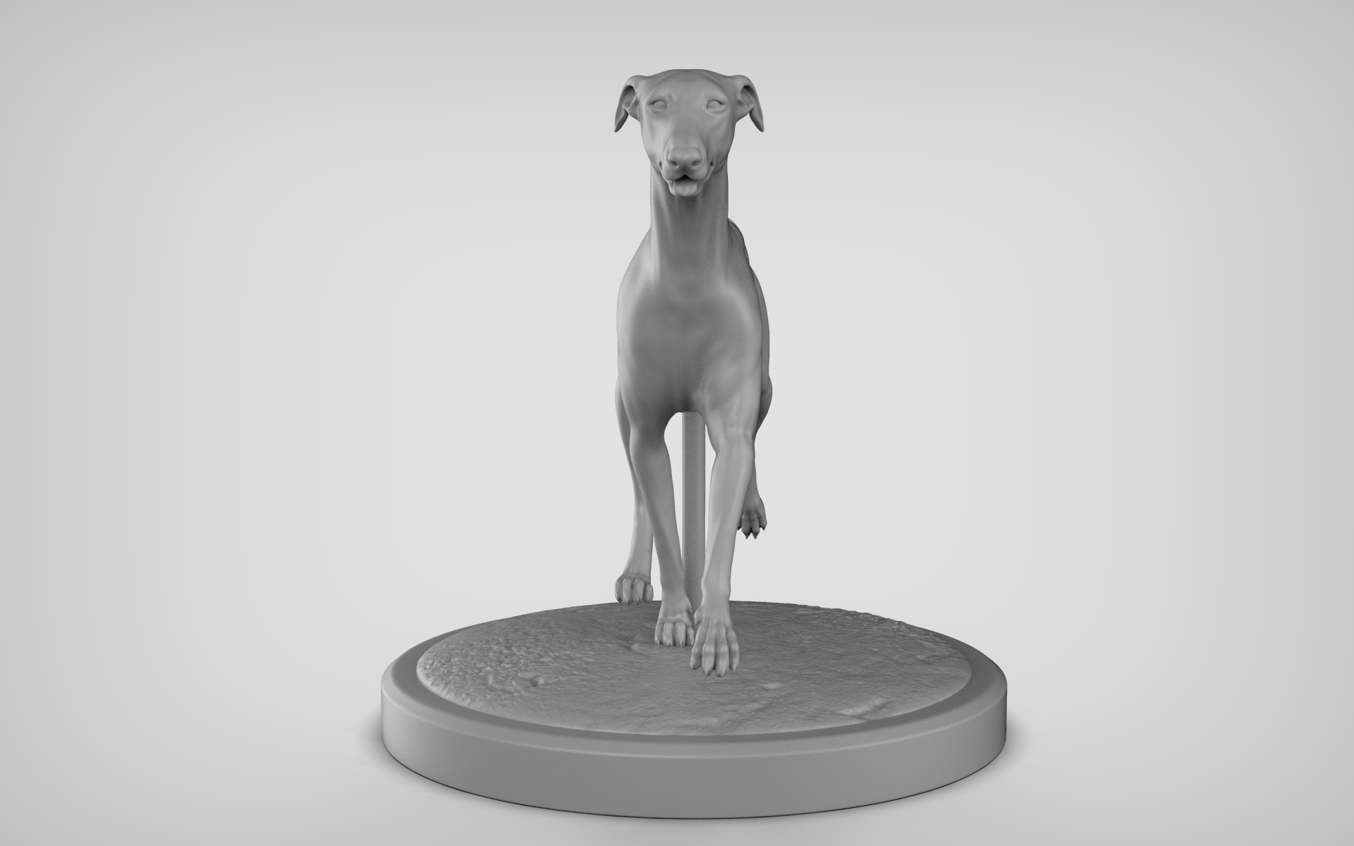 STL file Greyhound Pose 04・3D print model to download・Cults