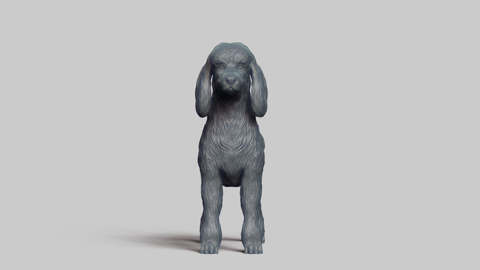 STL file Large Poodle V3・3D printer model to download・Cults
