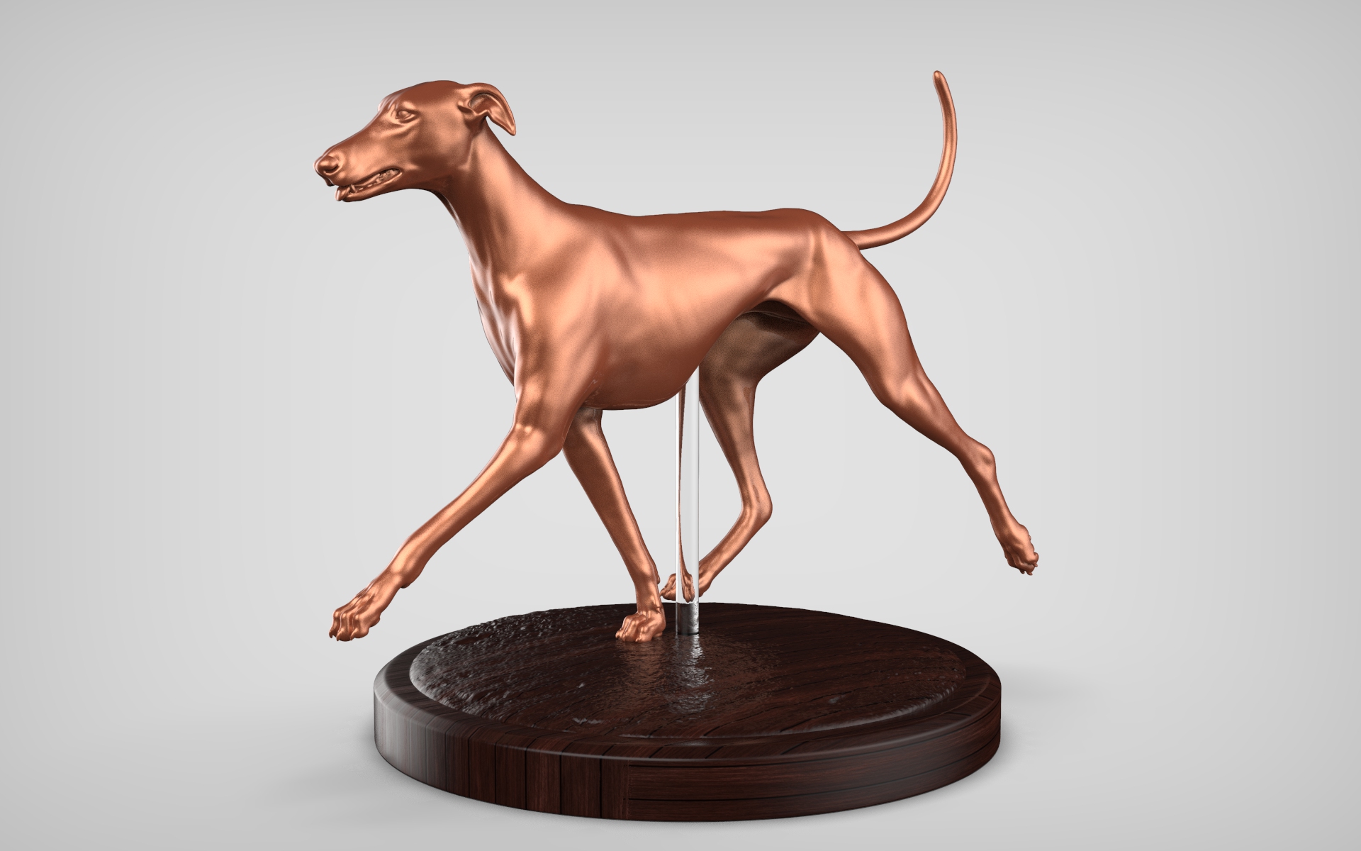 STL file Greyhound Pose 04・3D print model to download・Cults