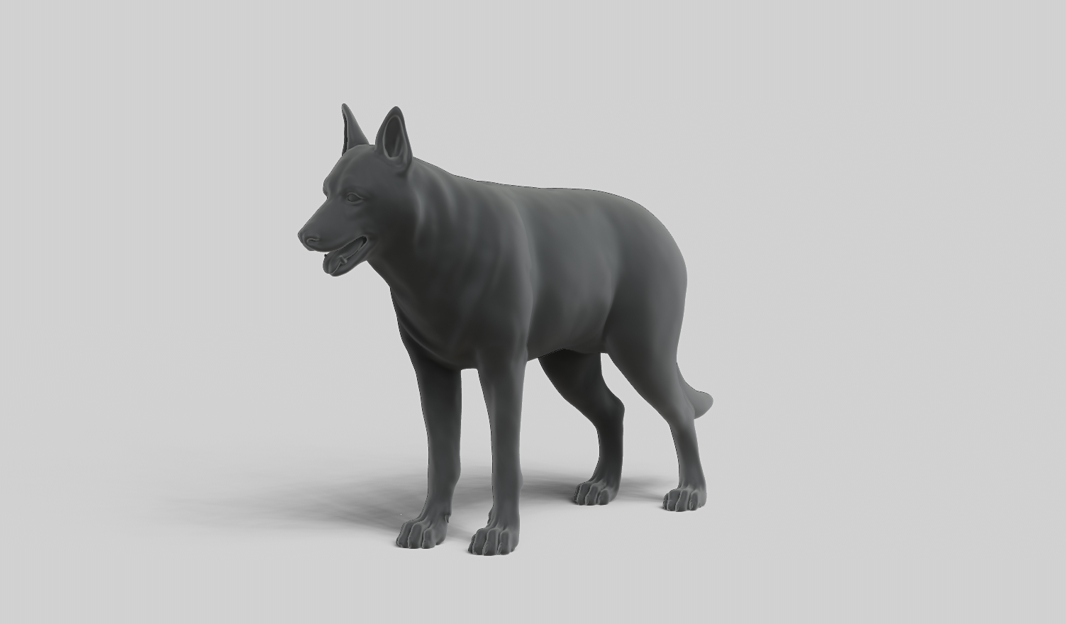 STL file German Shepherd Pose 01・Design to download and 3D print・Cults