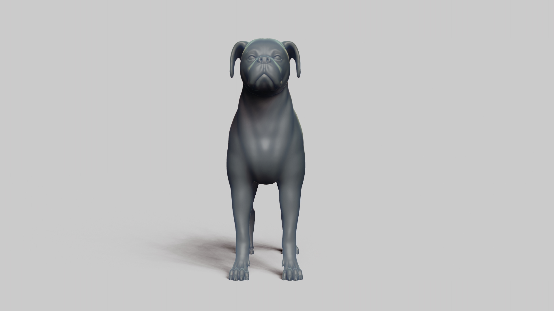 STL file Boxer Dog V3・Model to download and 3D print・Cults