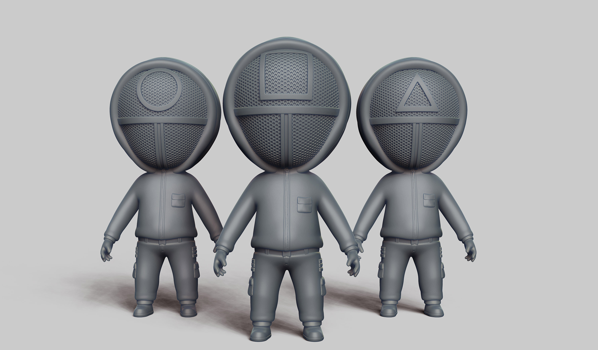 Free 3D file Squid Game 3 Pack Soldiers・Model to download and 3D print ...