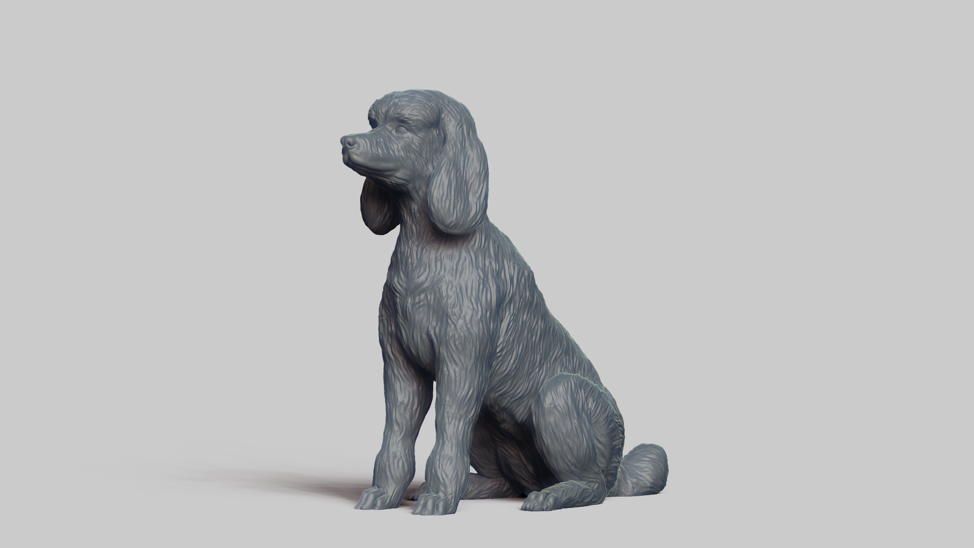 STL file Large Poodle V2 🐩・3D print design to download・Cults