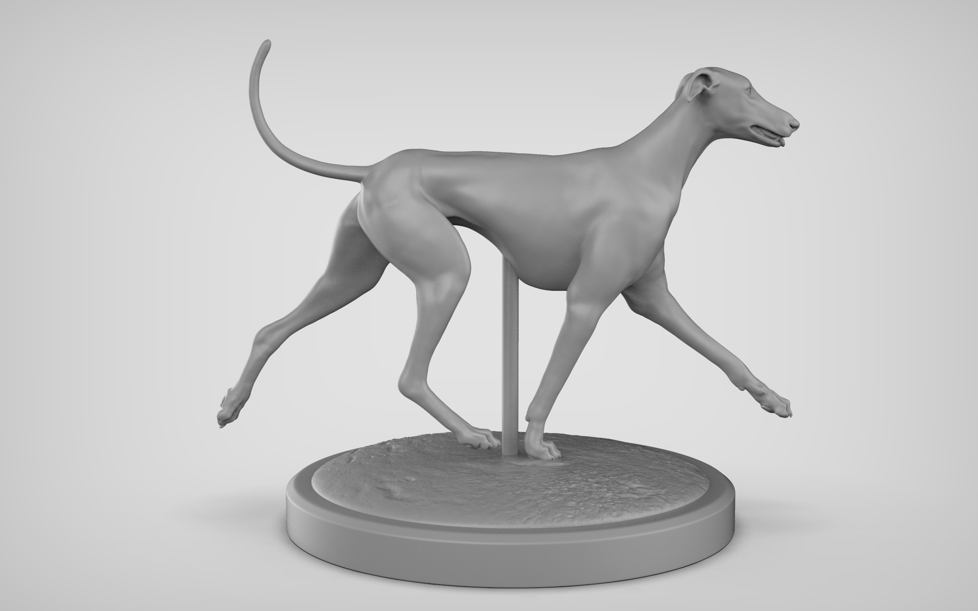 STL file Greyhound Pose 04・3D print model to download・Cults