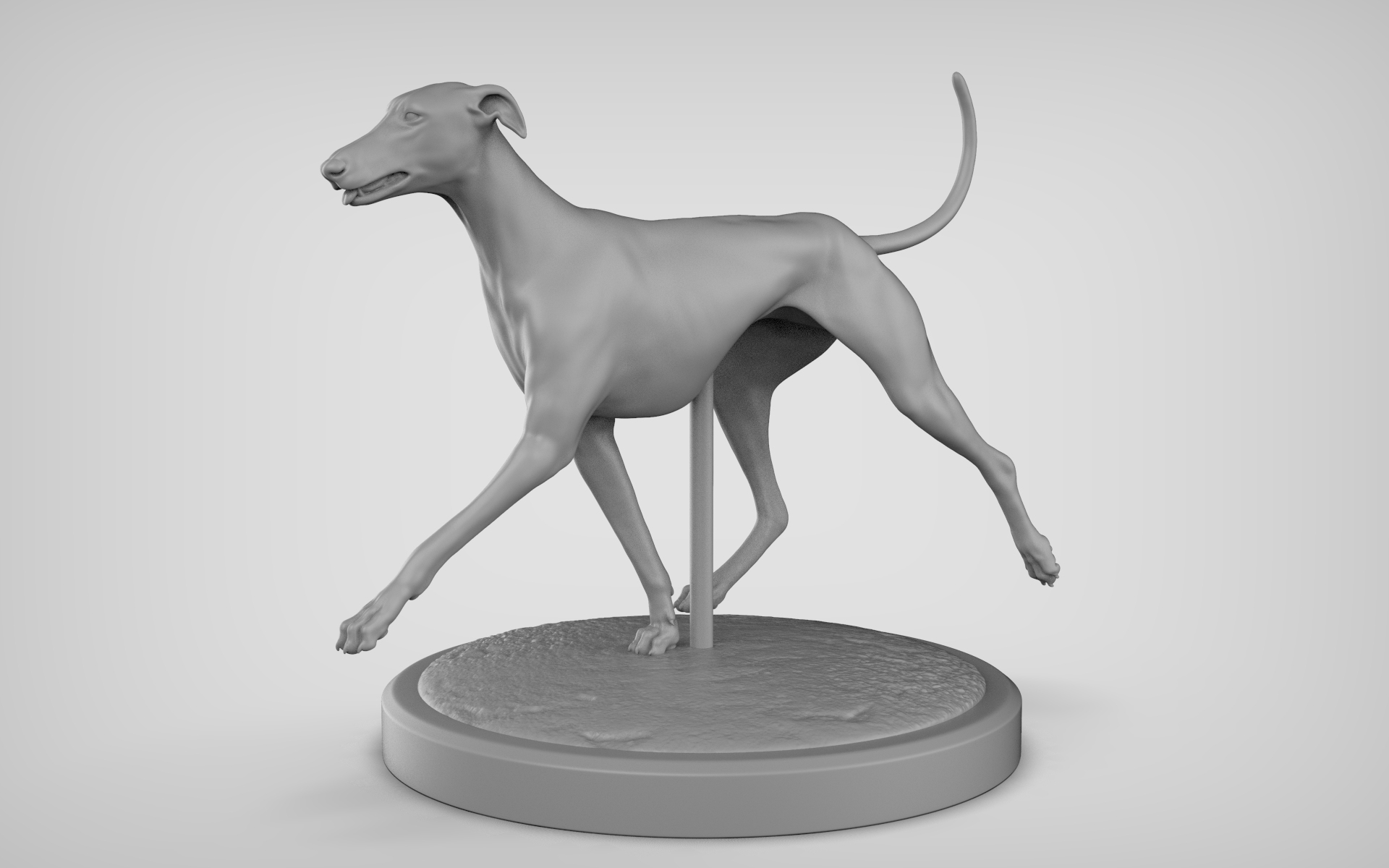 STL file Greyhound Pose 04・3D print model to download・Cults