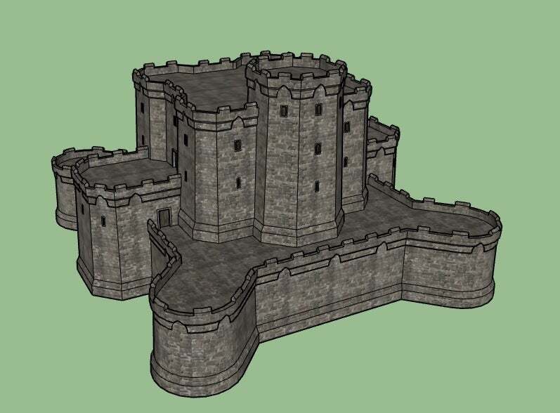 Free STL file Castle keep V3・Template to download and 3D print・Cults