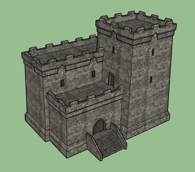 Free STL file Castle Keep V2・3D printing model to download・Cults