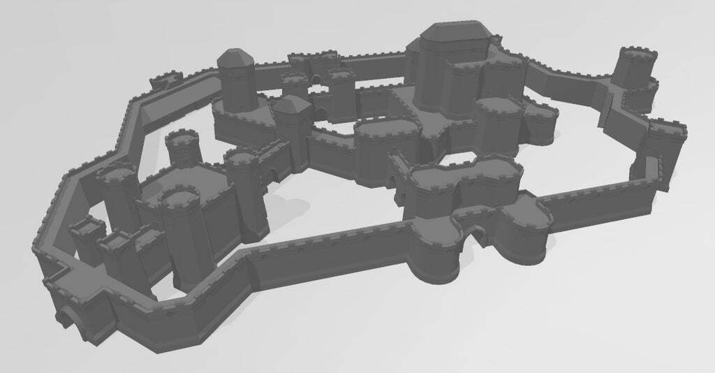 Free STL file Large Castle V1 (No Supports Needed) 🏰・Design to download ...