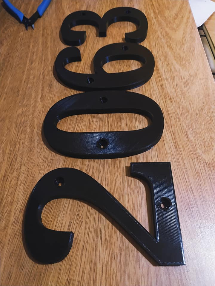 STL file Address numbers - Addresses - With caps - With caps・3D ...