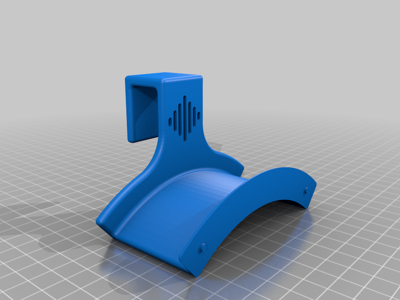 Free STL file Headphone hook - parametric (Remix) 🎧・3D print design to ...