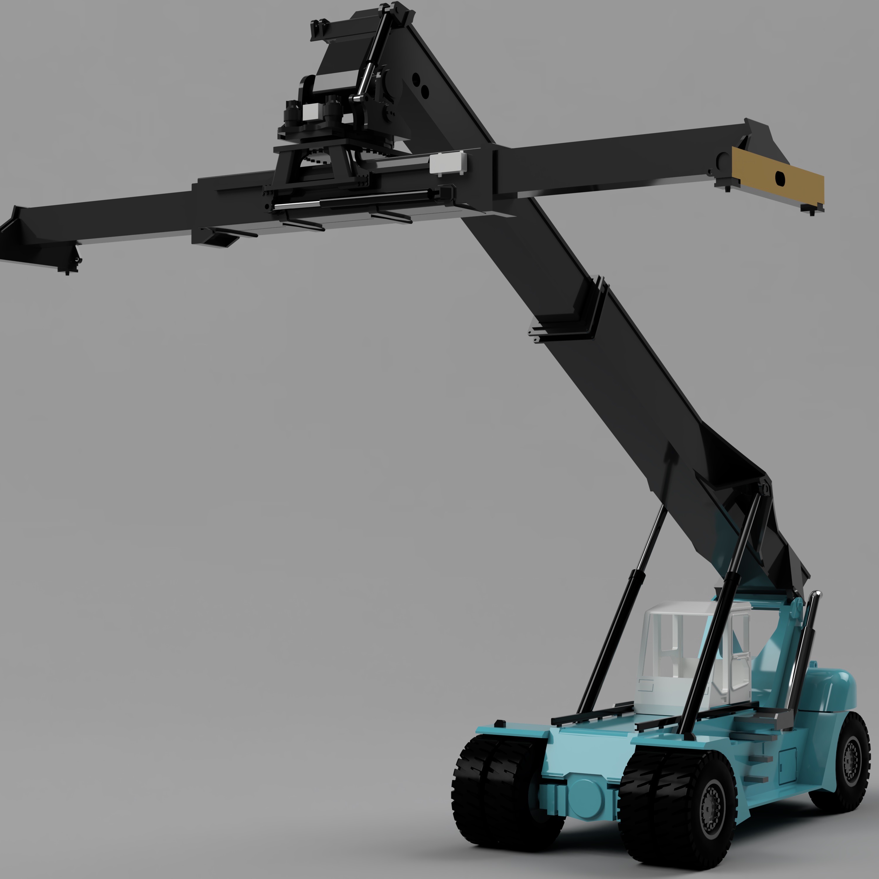 STL file container reach stacker HO scale 1:87 🌆・3D print design to ...