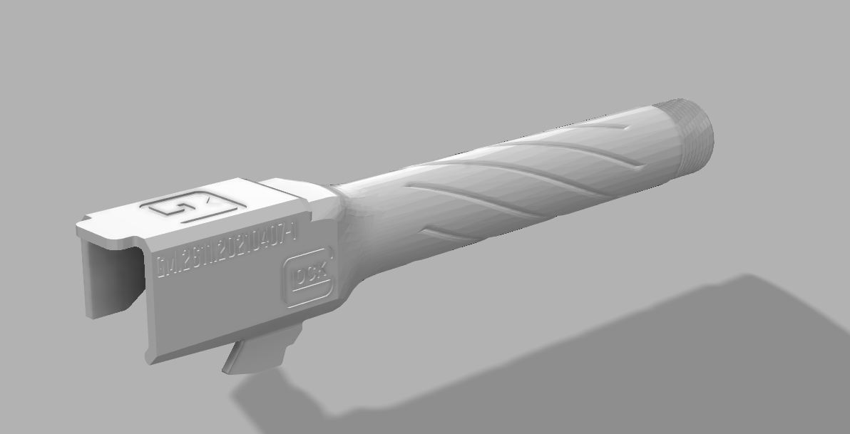 STL file Airsoft Glock 17 Outerbarrel 🔫・3D printer model to download・Cults