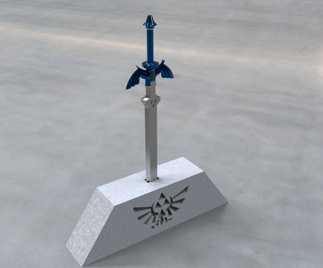 STL file Master Sword (Full size print or small with a stand)・3D print ...