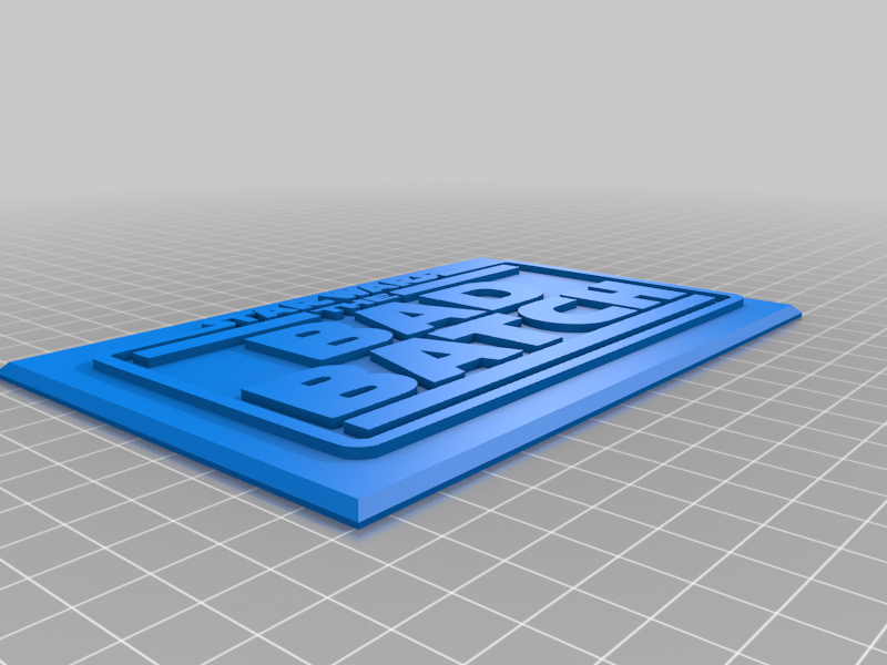 Free 3D file Bad Batch Title Card・3D printing model to download・Cults