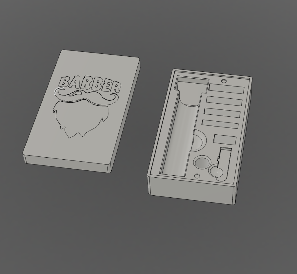 Archivo 3D gratis Recortador de Barba Box - Caixa Aparador de Barba ...