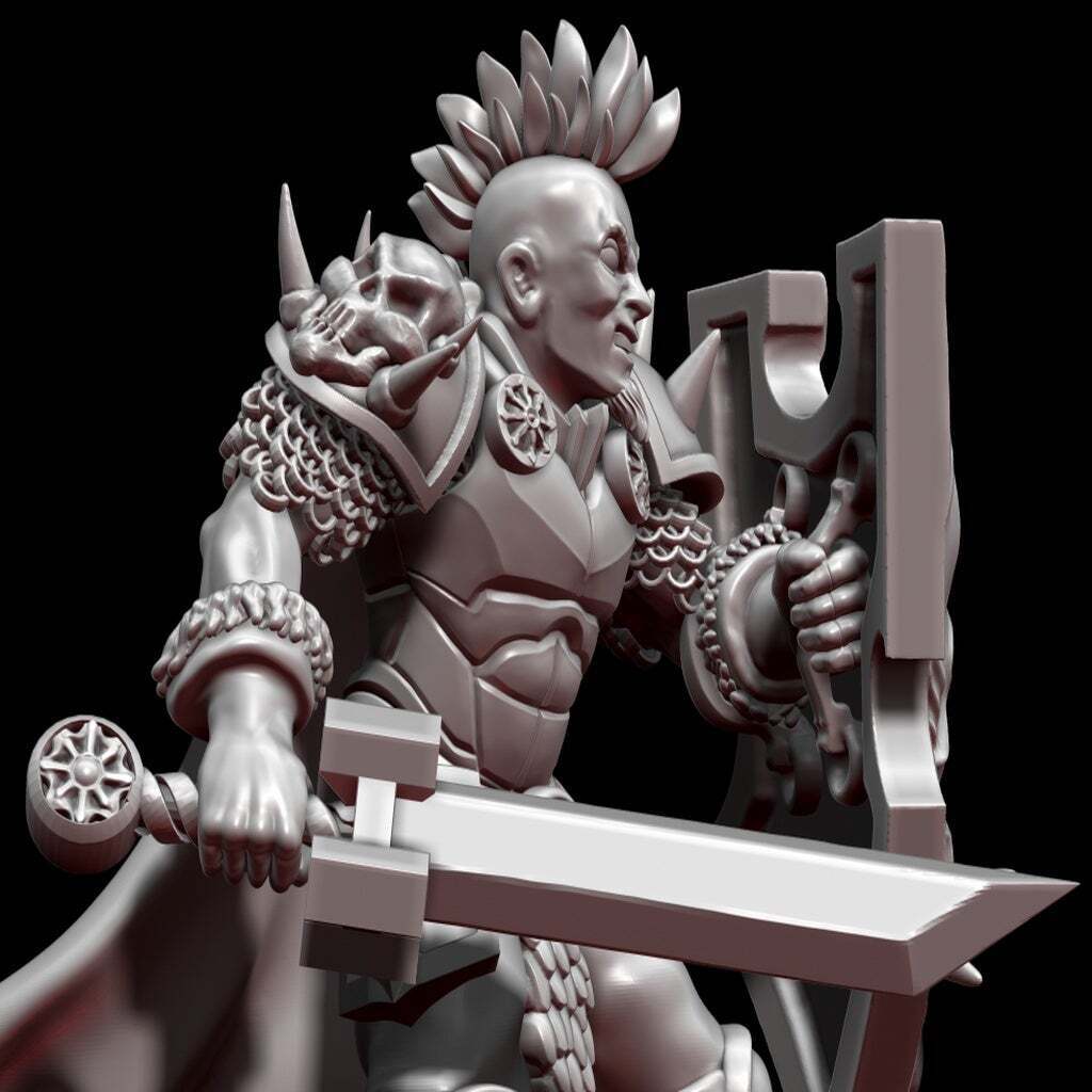 Archivo STL gratis Miki Chaos Warrior・Modelo para descargar y imprimir ...