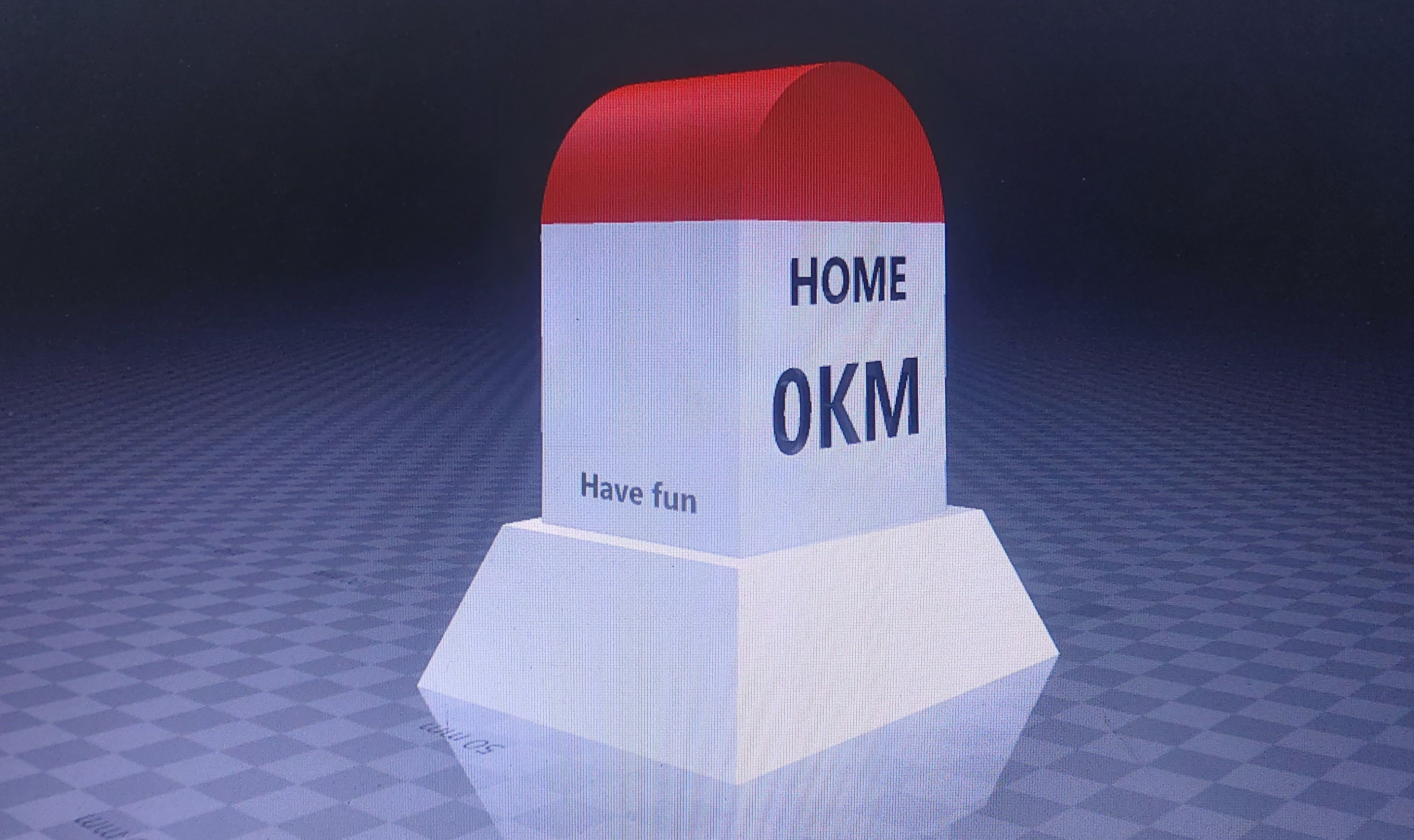 STL-Datei Kilometerstein | kilometer post 👽・3D-druckbares Modell zum ...