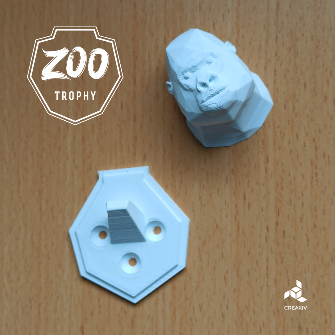 STL file ZOOtrophy Gorilla・Model to download and 3D print・Cults