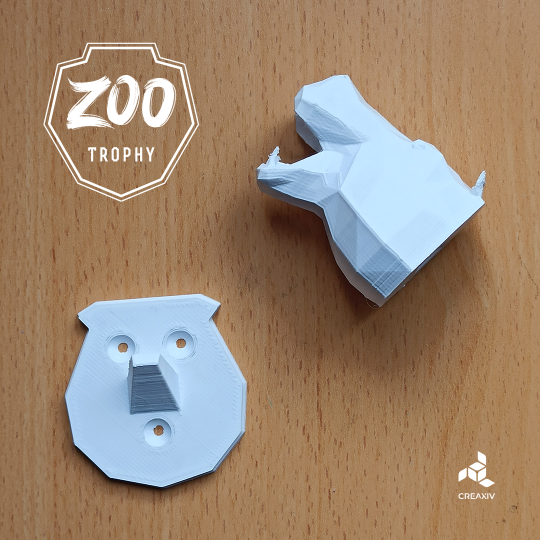 STL file ZOOtrophy Hippo・3D printable model to download・Cults