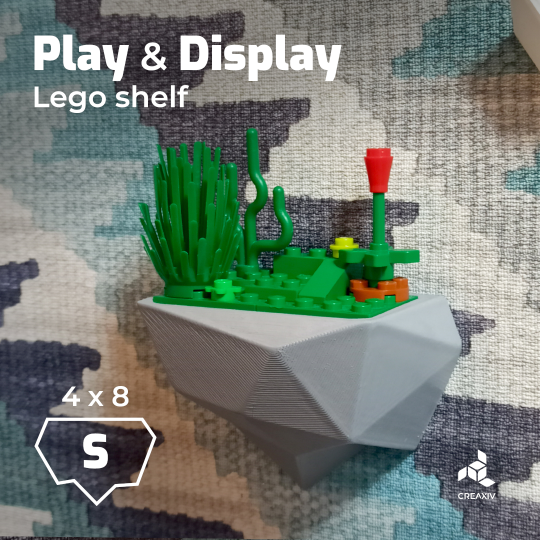 STL file lego shelf - Rock S・3D printer design to download・Cults