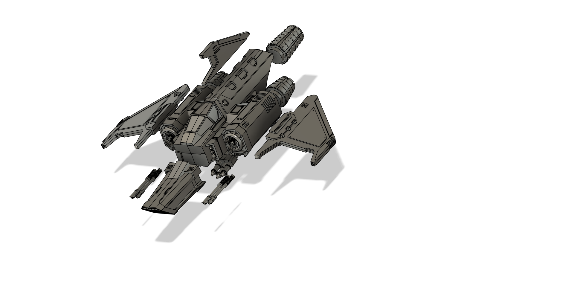 STL file X-P Fighter Jet 🎲・Design to download and 3D print・Cults