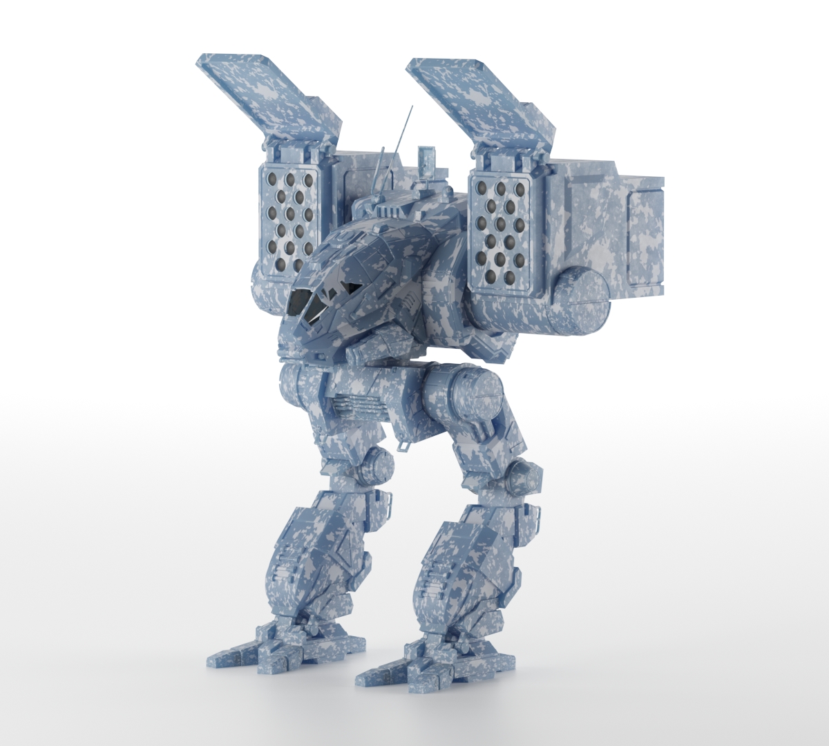 Archivo 3D Mecha CPLT-C1 Catapulta -- Universo BattleTech MechWarrior ...