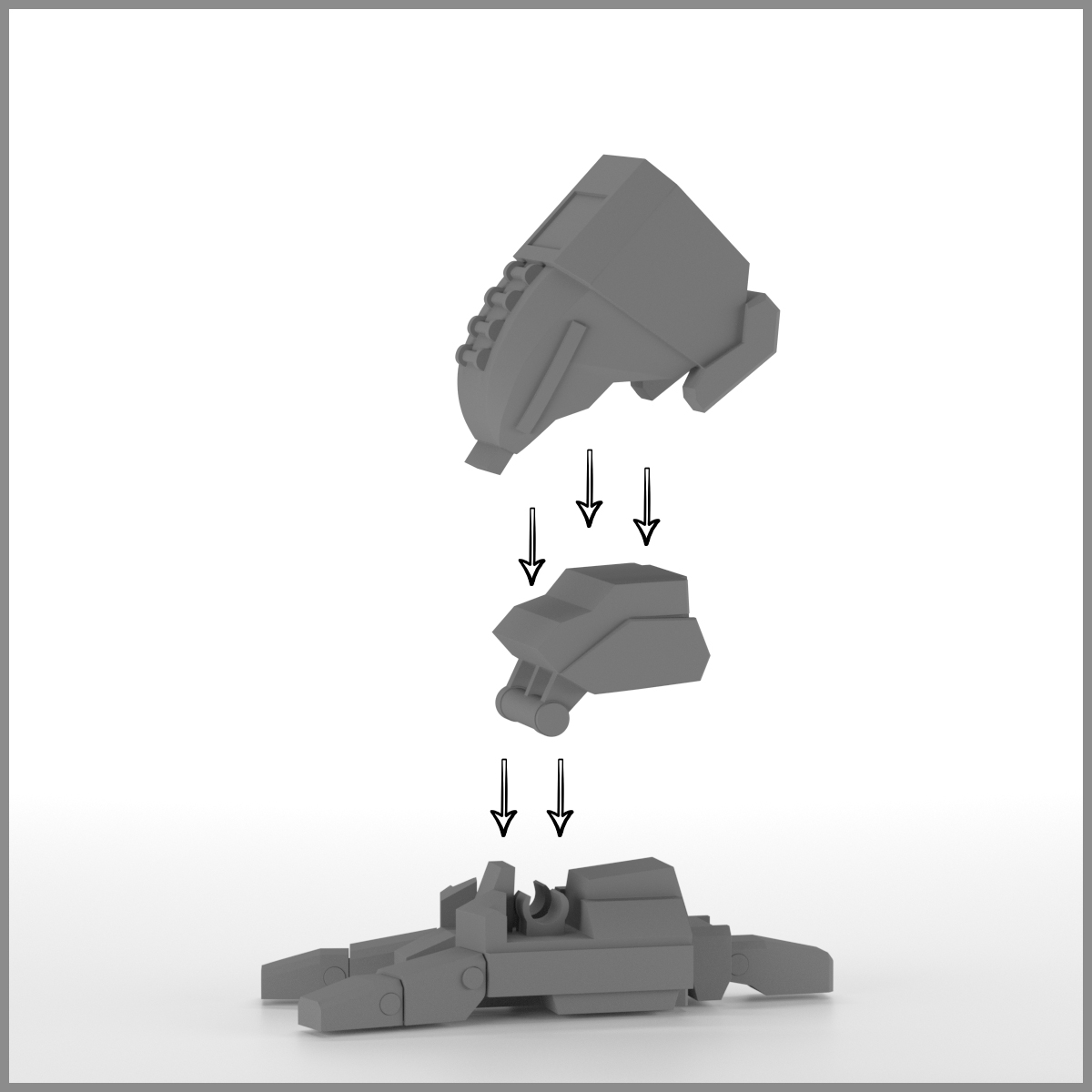 Archivo 3D Mecha CPLT-C1 Catapulta -- Universo BattleTech MechWarrior ...