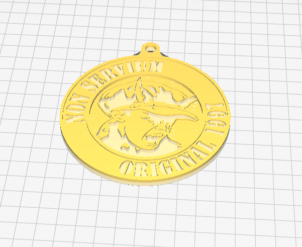 STL file NON SERVIUM MUSIC GROUP KEYCHAIN 🎵・3D printer design to ...