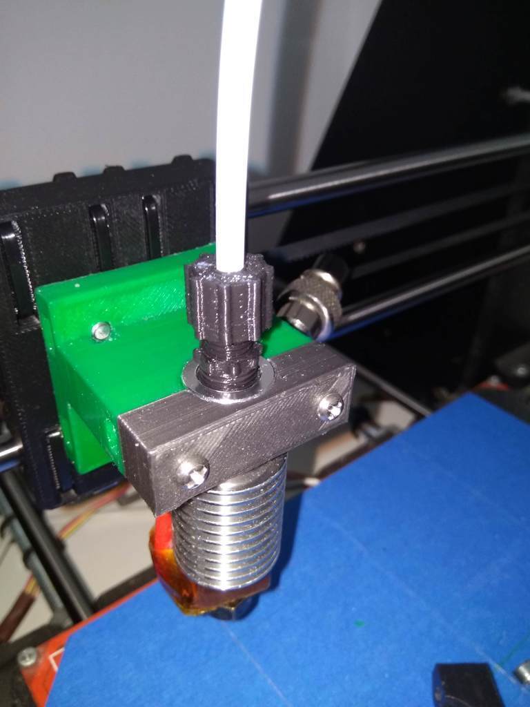 Free STL file Bowden PTFE tube adapter・Model to download and 3D print・Cults