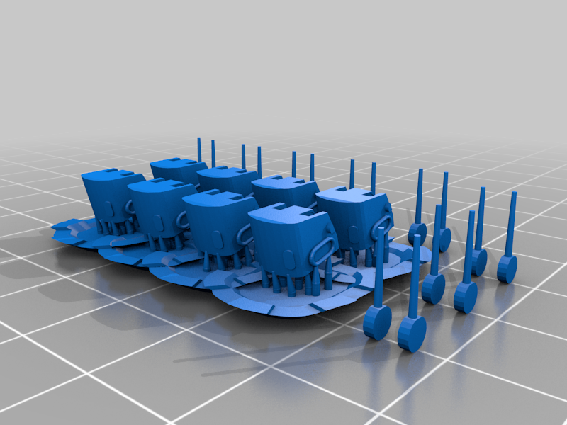 Free STL file 1:700 scale US Navy twin 5" dual purpose turrets for ...