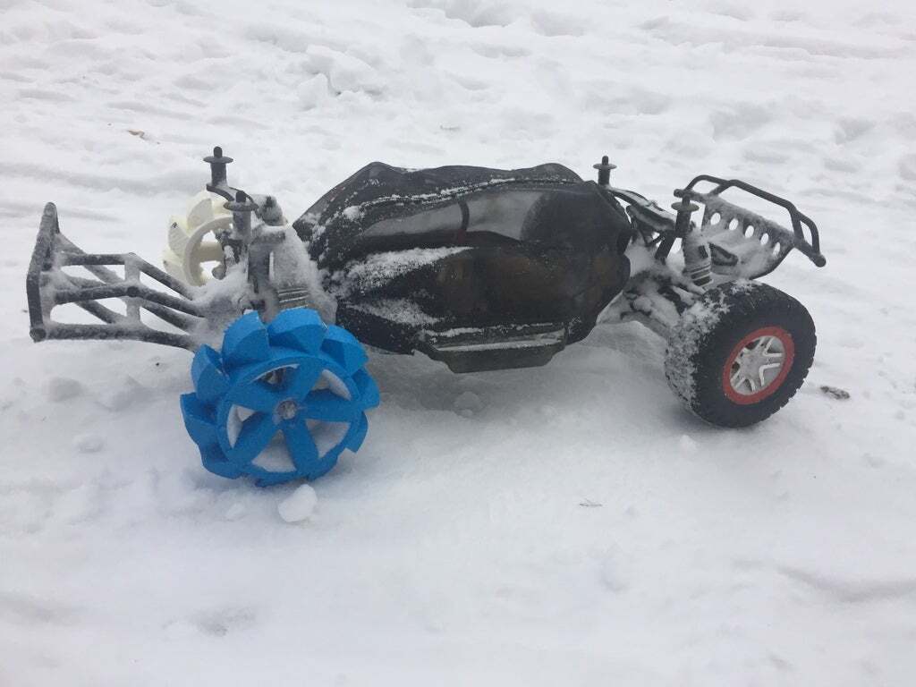 Free STL file Traxxas Slash Snow Wheel (1:10) 🌨️・3D printer model to ...