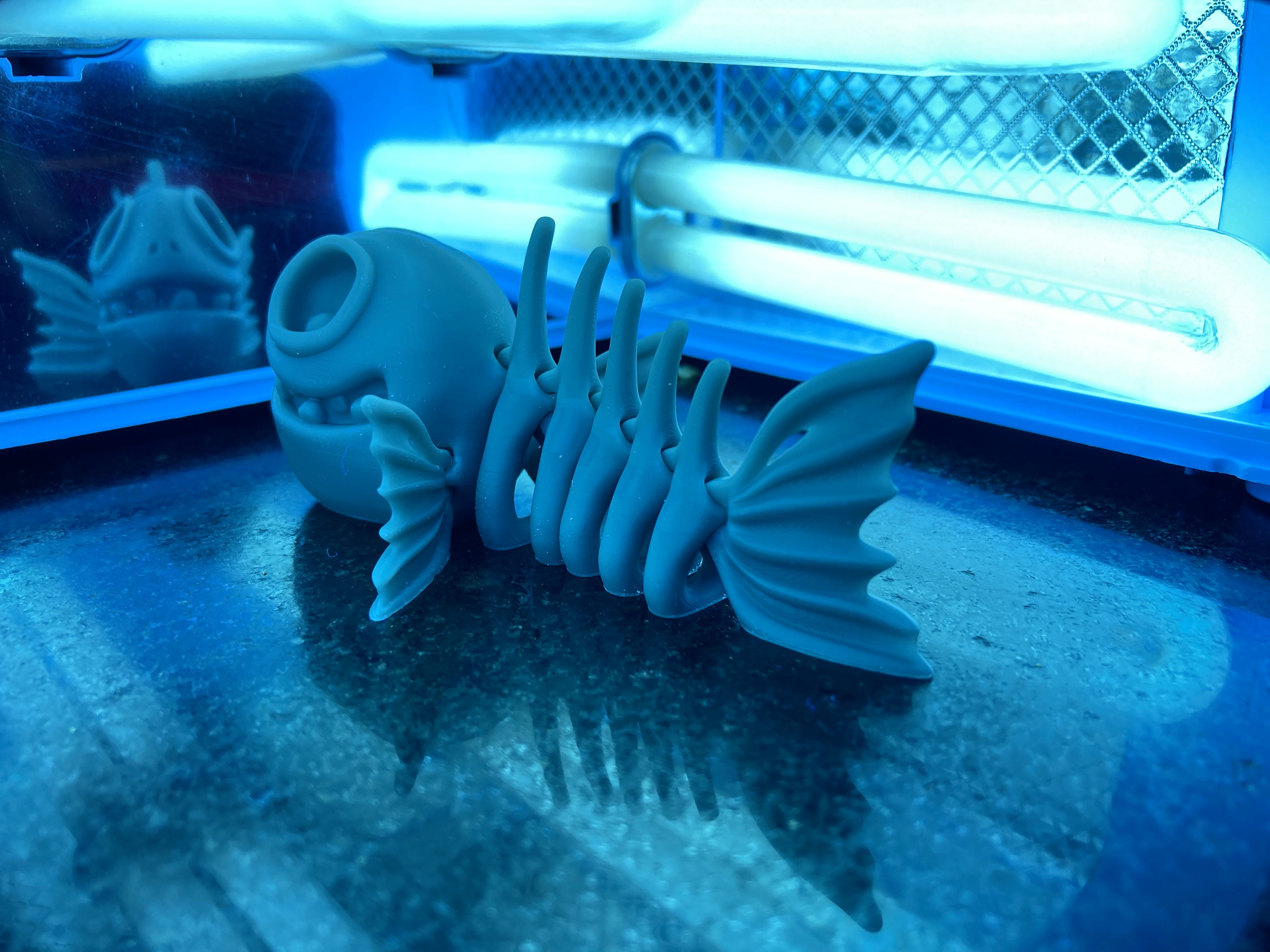 3D print Flexi Print-in-Place Fish • made with Elegoo Mars 2 Pro・Cults