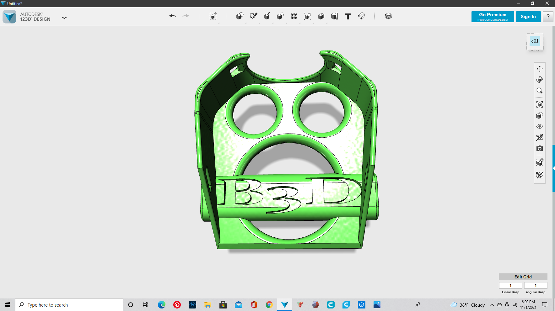 OBJ file B3D shoe-project・Model to download and 3D print・Cults