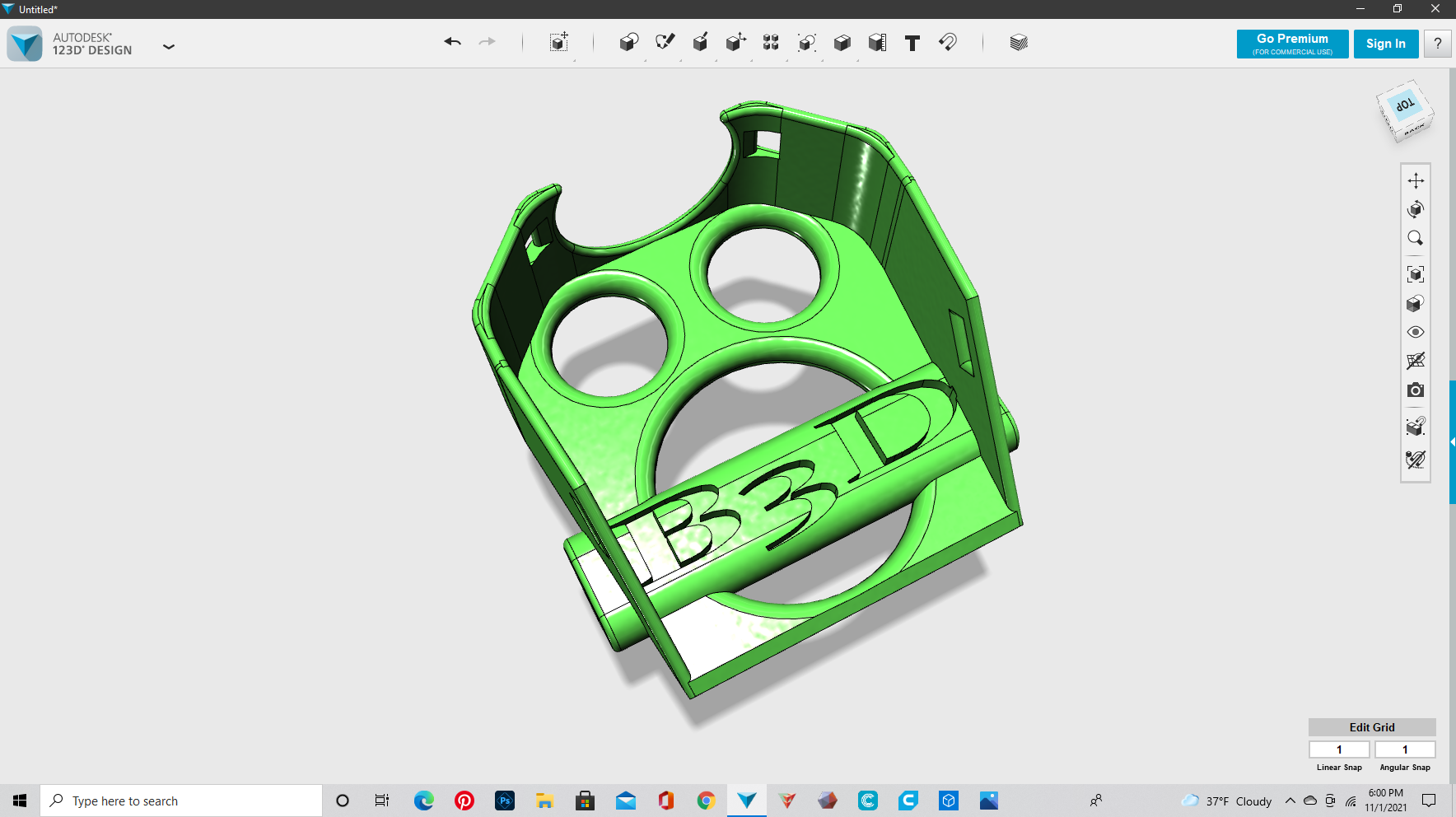OBJ file B3D shoe-project・Model to download and 3D print・Cults