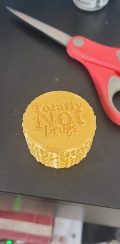 3D file Totally Not Drugs Container・3D printable model to download・Cults