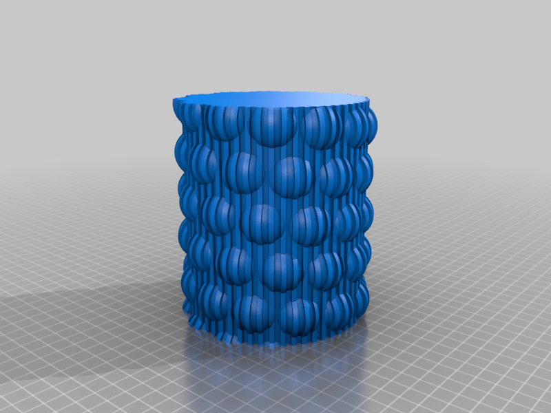 Free STL file Ridged Bubble Sphere Vase・3D printing idea to download・Cults