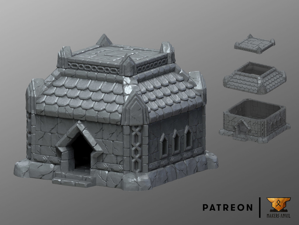 Free STL file Dwarf house 🏠・3D print model to download・Cults