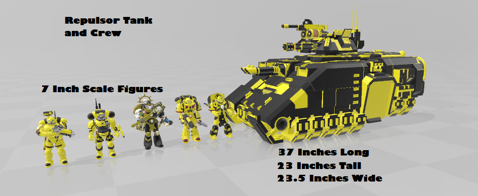 Free 3D file Custom Imperial Fist Repulsor Tank for 7 Inch Space ...