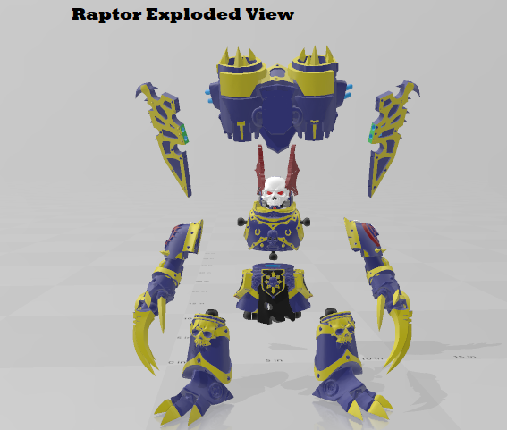 Free STL file McFarlane Custom 8.5in Night Lords Raptor 👽・Object to ...