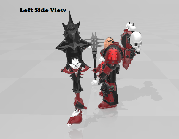 Free STL file 8.5 inch Custom Chaos Space Marine (World Eaters) 🛰・Model ...