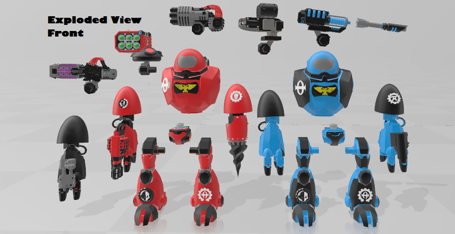 Free Stl File 10 Inch Custom Kastelan Robot With Extra Arms And Weapons 🤖・3d Printable Model To