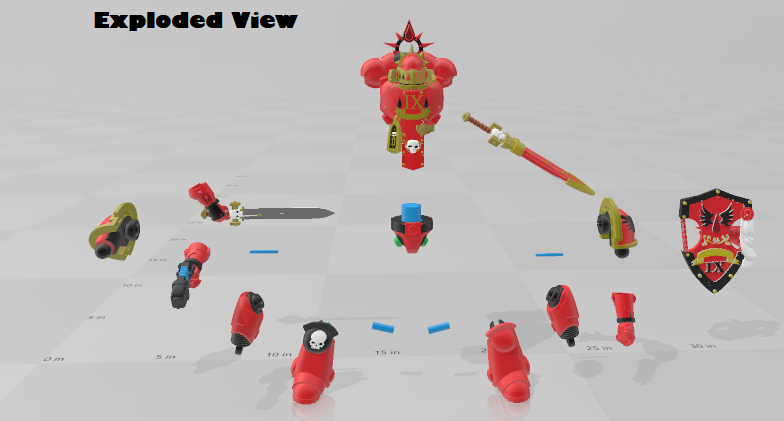 Free STL file Custom Blood Angels Bladeguard Veteran 🩸・3D printing idea ...