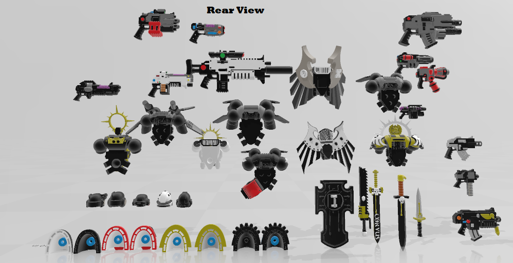 Free STL file McFarlane 7 inch Custom Raven Guard Gear and Weapons 🐦・3D ...