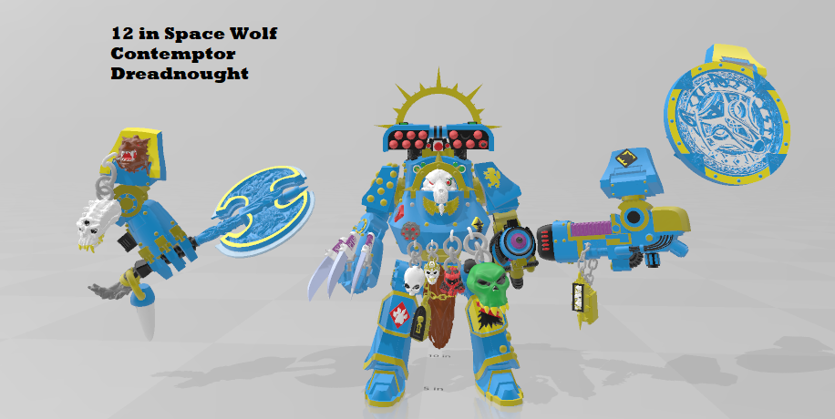 Free STL file 12 inch Space Wolf Contemptor Dreadnought 🛰・3D printable ...