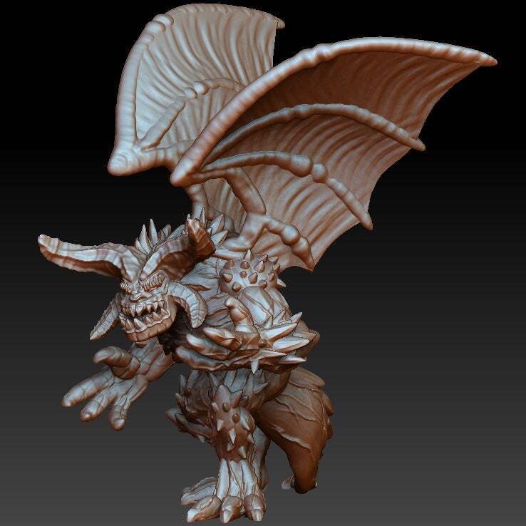 Free STL file Winged demon・3D printing idea to download・Cults